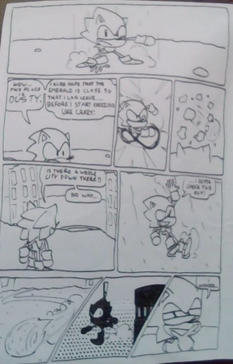A page from my upcoming comic, Sonic Cobalt | Fandom