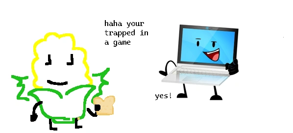 steve with worl's most forgotten character *TALKS ABOUT LAPTOP DUH ...