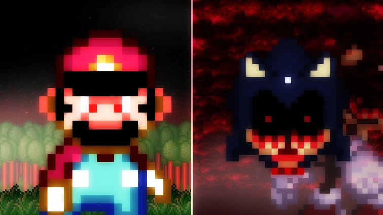 Devil Mario VS Sonic.EXE but with fan sprite battles | Fandom