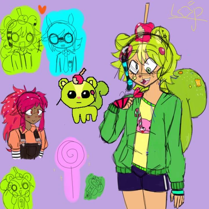 Maybe more of like Nutty fanart? idk but i find this cute and adorable ...