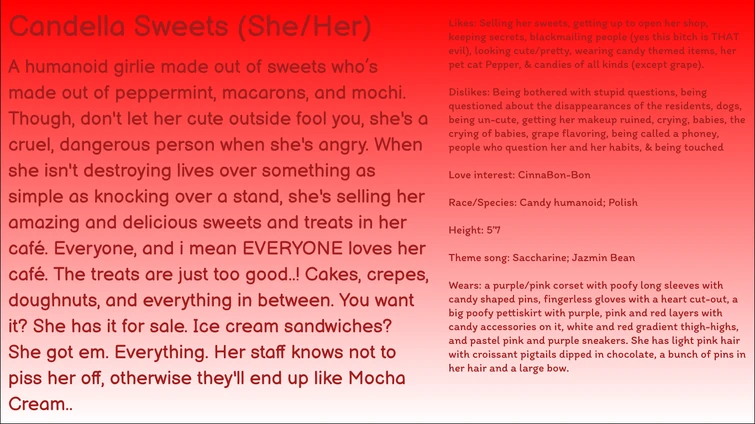 Candella's oc slide | Fandom