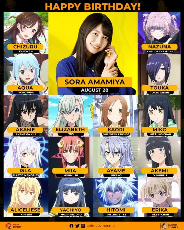 Happy birthday to sora amamiya and kaori mizuhashi 🥳 | Fandom
