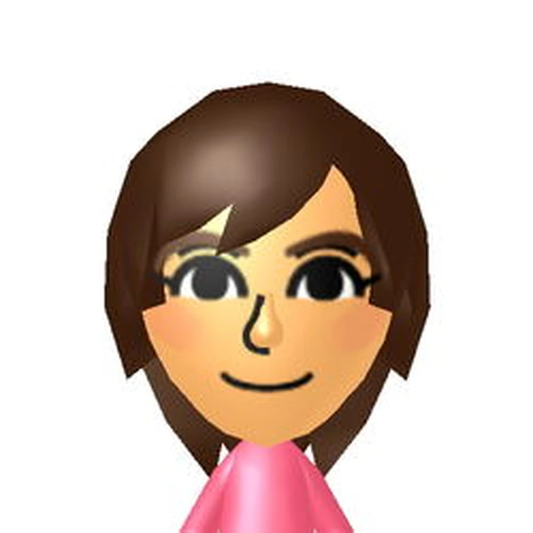 My custom CPU Mii that is identical to Rie besides the blush and ...