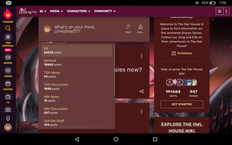 Over half the posts are off topic | Fandom
