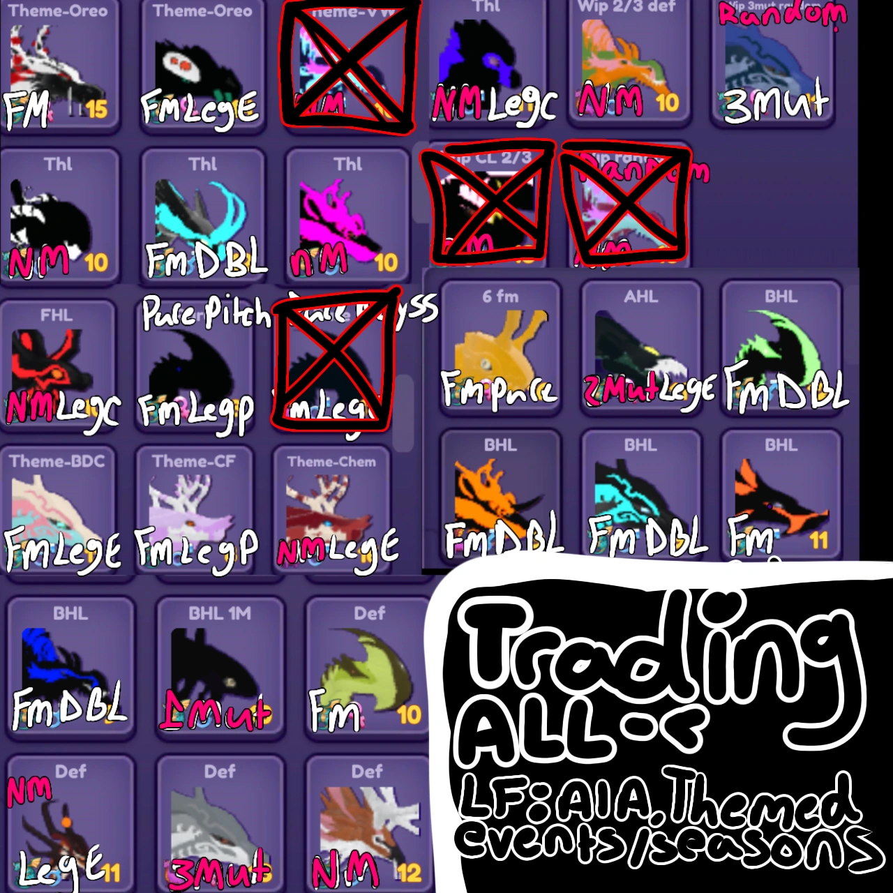 Buying moix(stand by)/TRADING THESE | Fandom