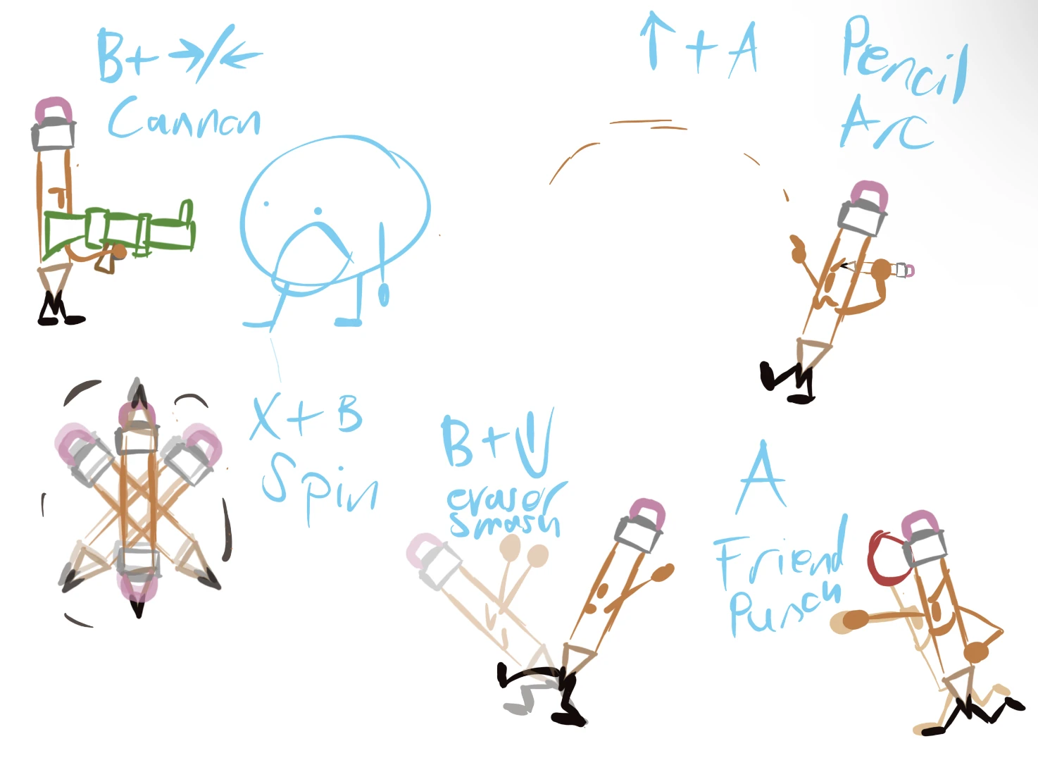 BFB Smash, Pencil Moves | Fandom