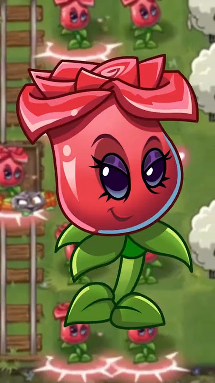 something different about Rose since she's new in Plants vs Zombies 2 ...