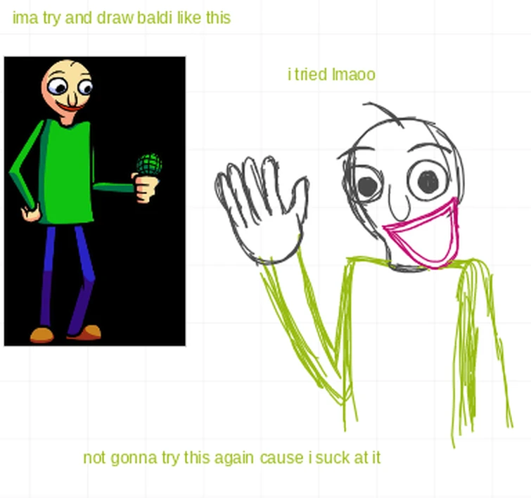 more baldi drawings caus i was bored | Fandom