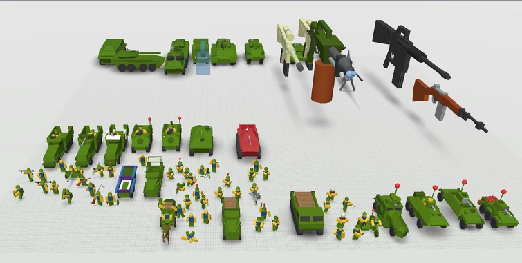 Sniper, Sniper Team and Flamethrower+Flame Launcher and Sapper made in ...