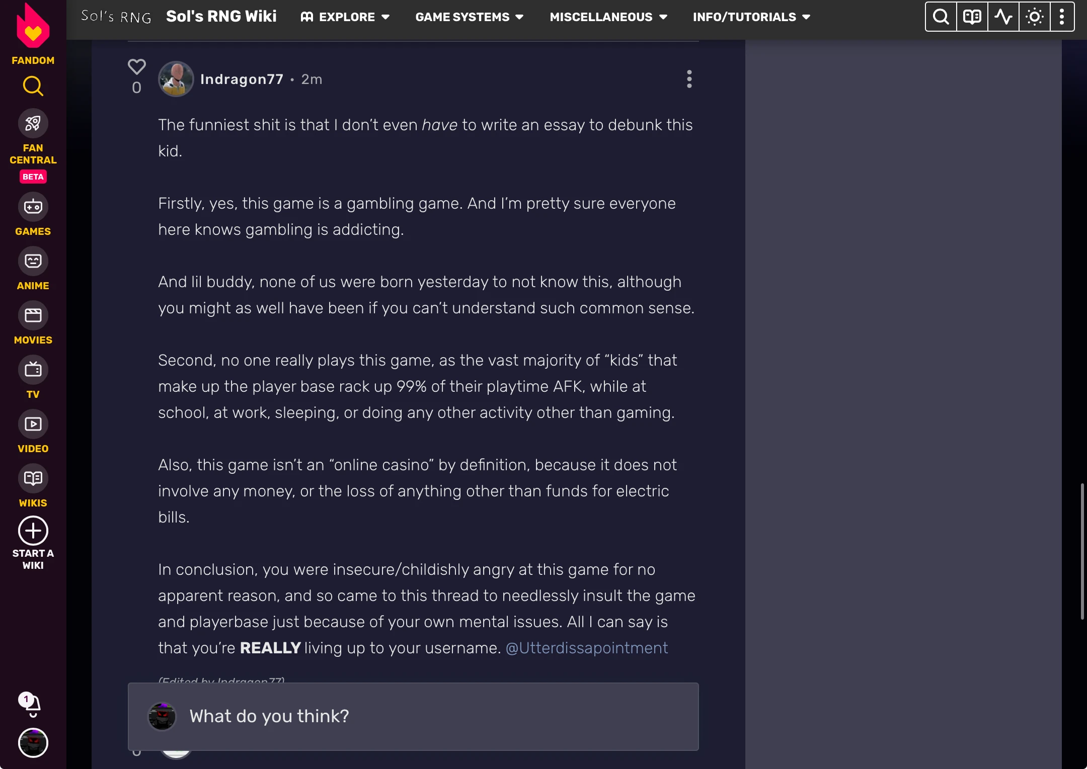 Sols RNG stan's be like: | Fandom