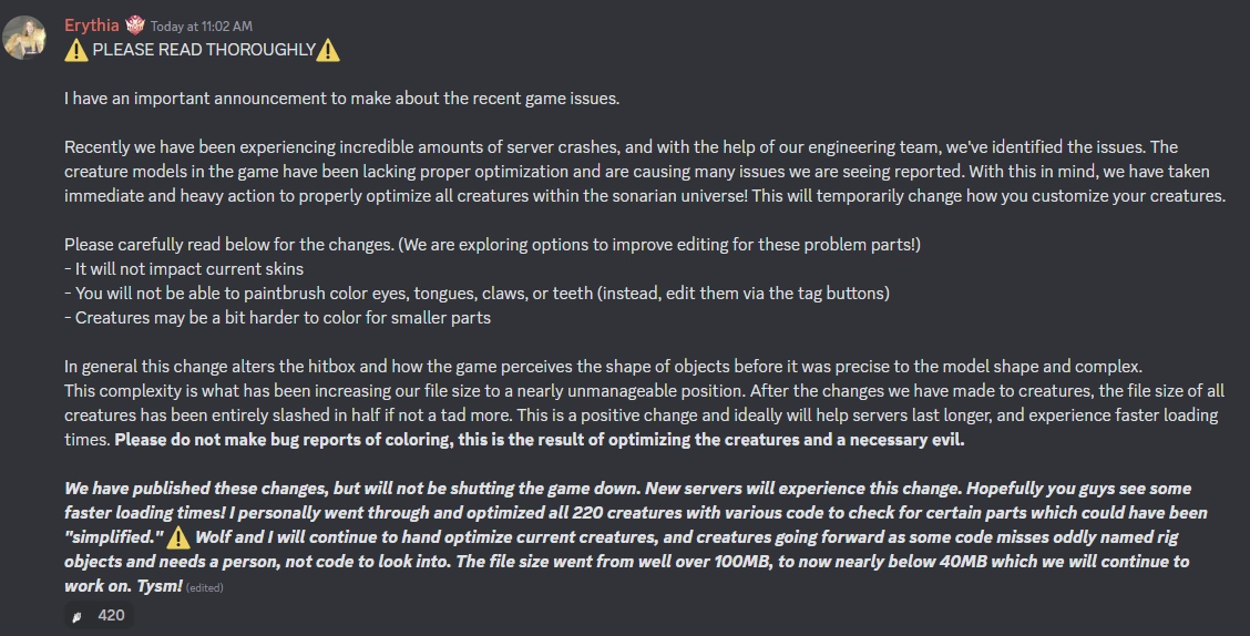 Dev Feed Leak Logs | bruh i should have waited to post.. HUGE ANNOUNCEMENT- LAG SLASH! | Fandom