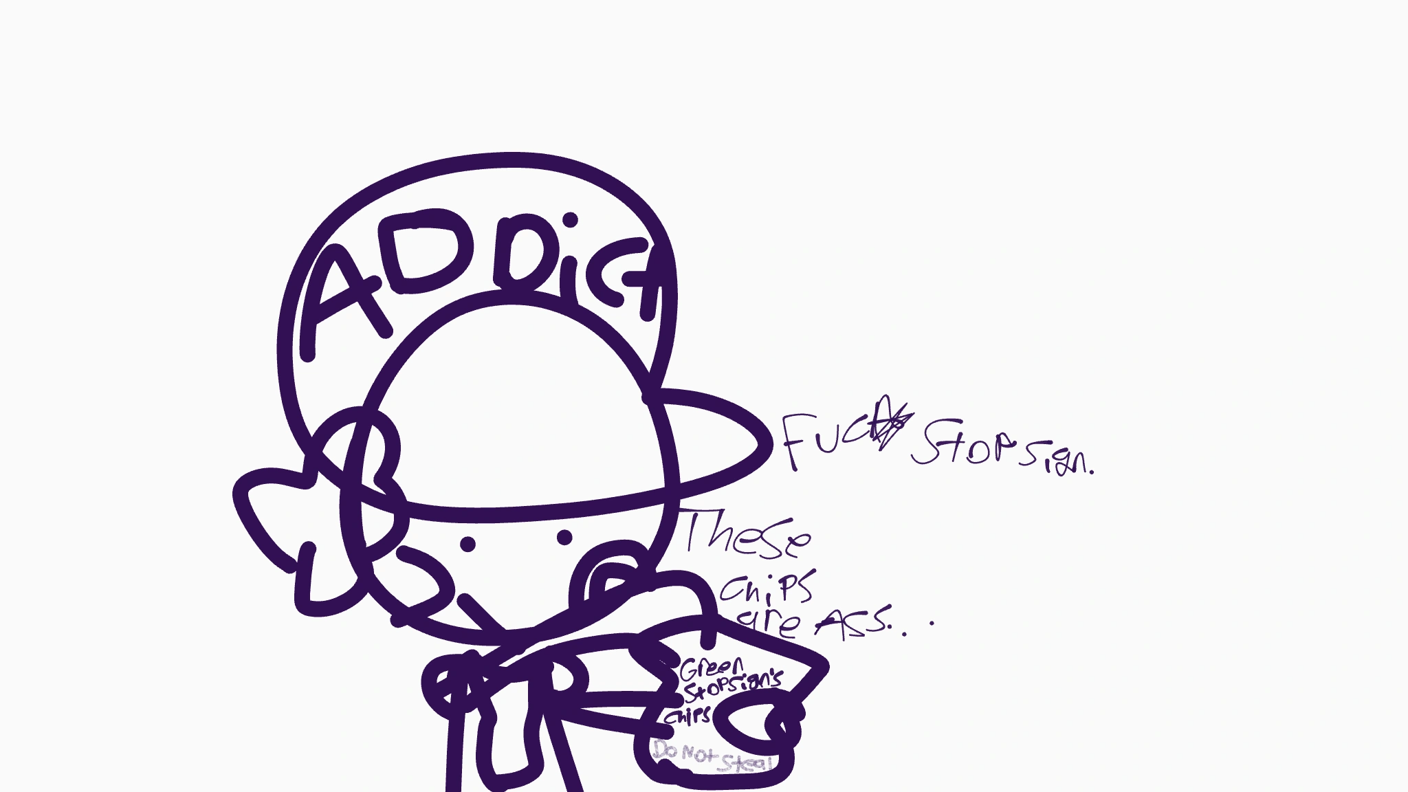 addict just eating chips, nothin normal | Fandom