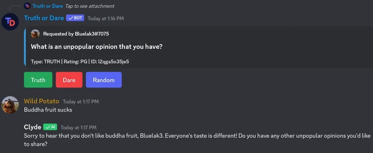 Daily dose of Clyde ai bot #4 | Fandom