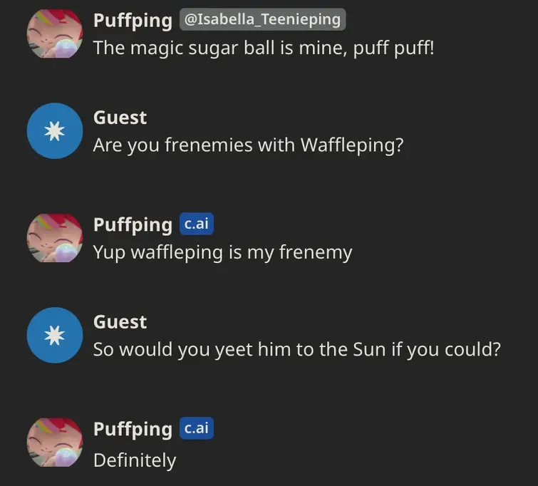 Apparently Waffleping and Puffping love to yeet each other | Fandom