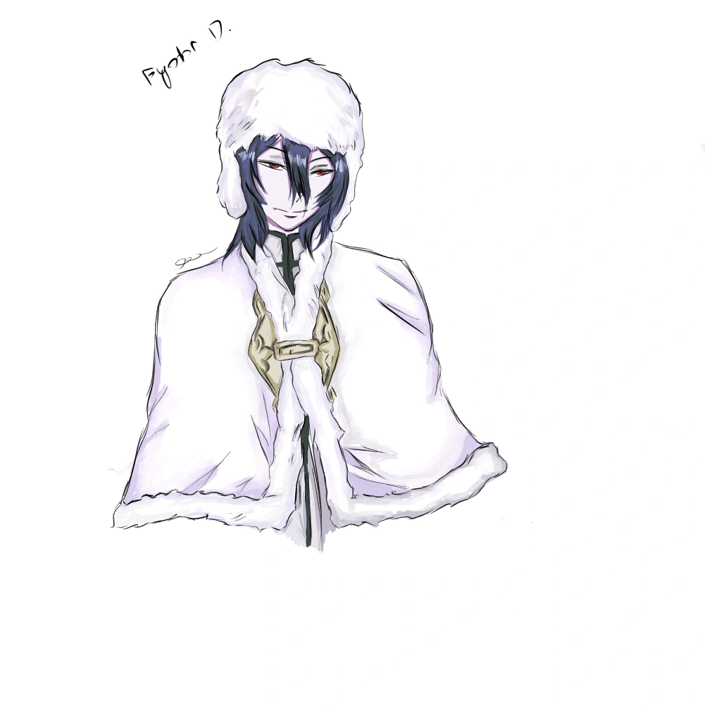 i drew dead apple fyodor (bc his dead apple outfit is his best outfit ...