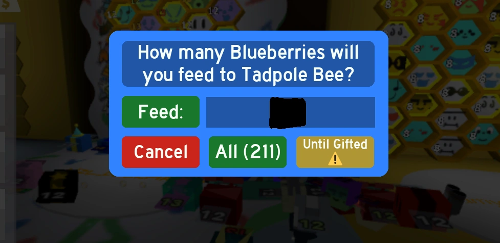 Guys how many blueberry’s should I give to tadpole bee to turn tadpole ...