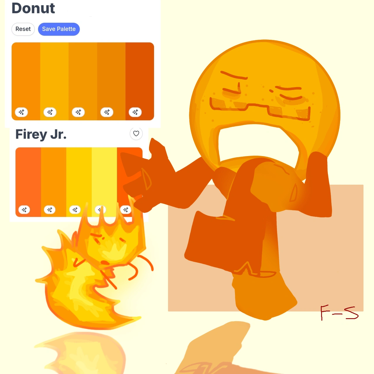 Color pallet challenge but with my favorite osc characters | Fandom