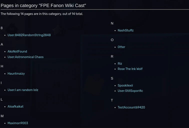 I've added every staff member to a singular category | Fandom