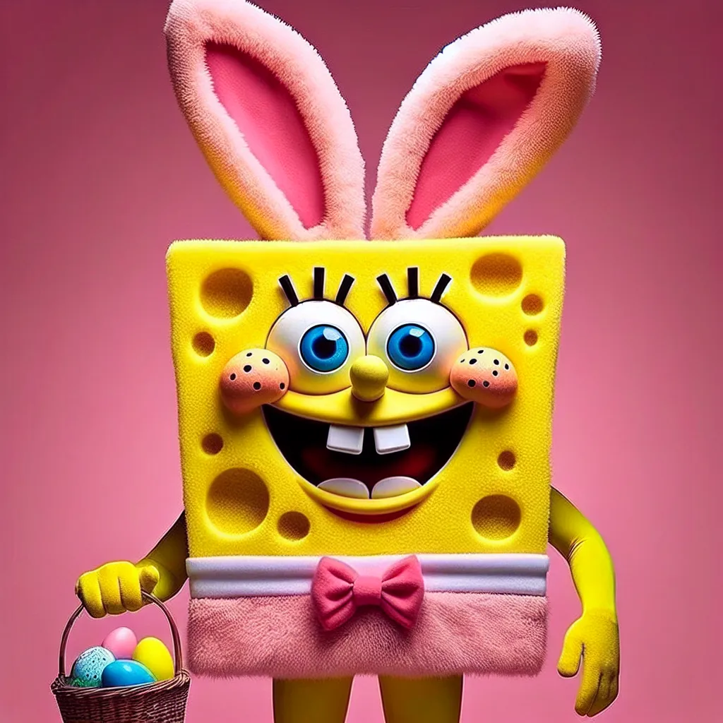 SpongeBob in a bunny costume | Fandom