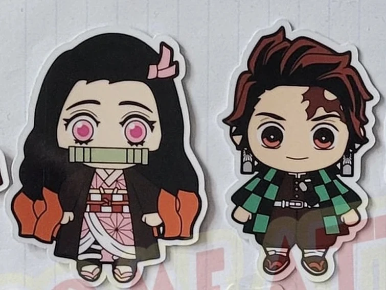 Chibi Tanjiro and nezuko stickers | Fandom
