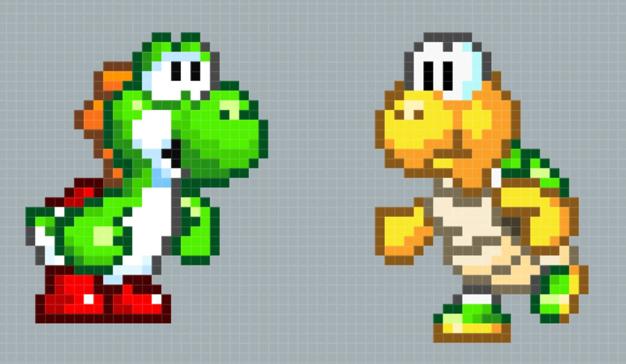 Recolored some yoshi’s island sprites | Fandom