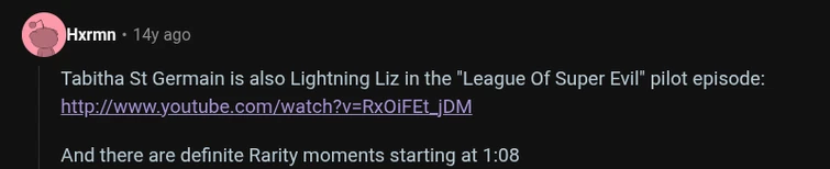 i found a link of the deleted video of league of super evil pilot | Fandom