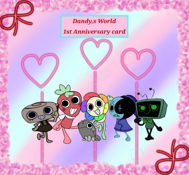 My DandysWorld 1st Anniversary card | Fandom