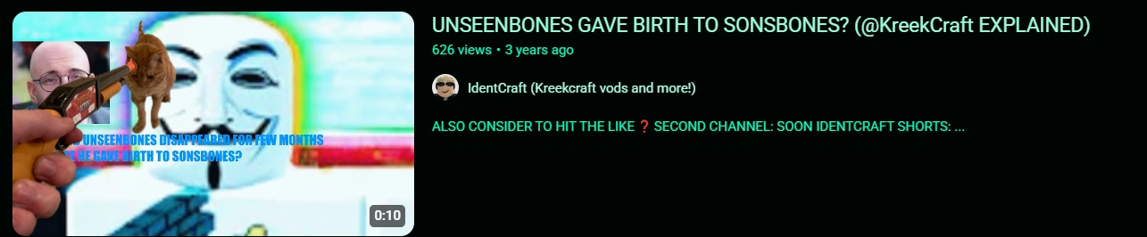why is this the first result when I search up unseenbones explained on youtube | Fandom