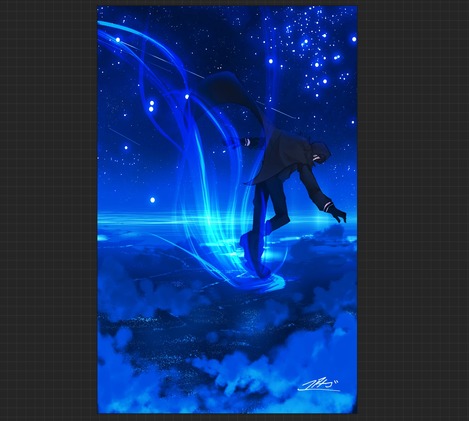 A shooting star of blue fire | Fandom