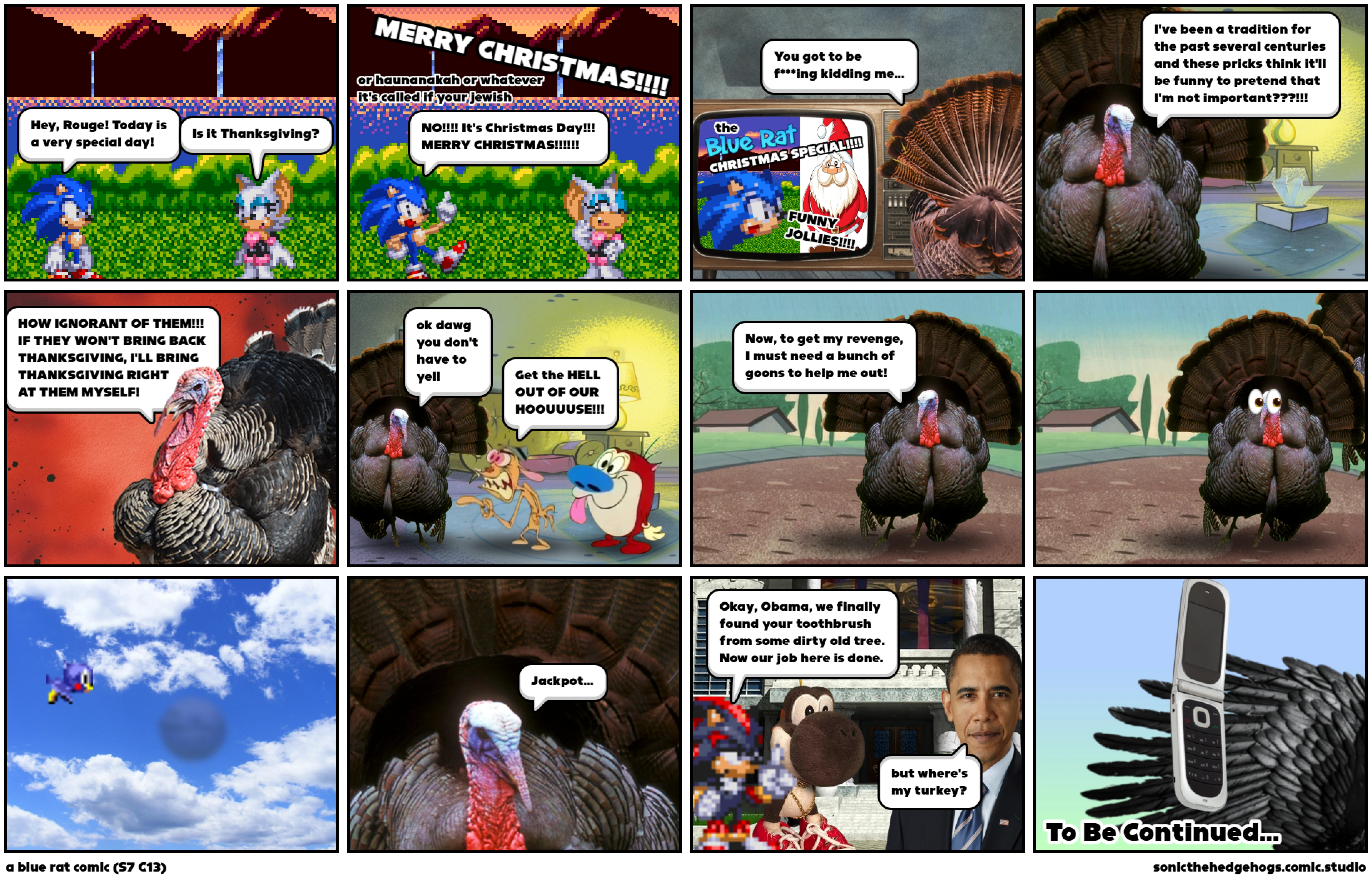a blue rat comic #144: Turkey Erasure | Fandom