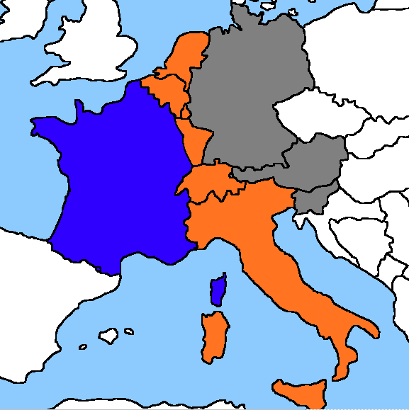 Frankish Empire divison map | Fandom