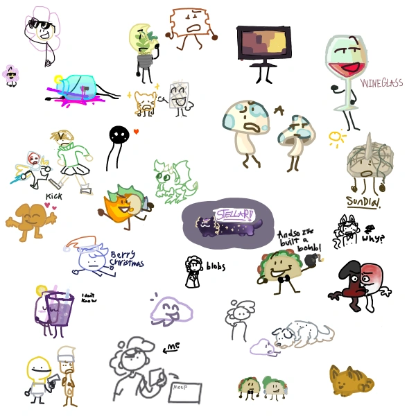 Random doodles I made throughout the past two months | Fandom