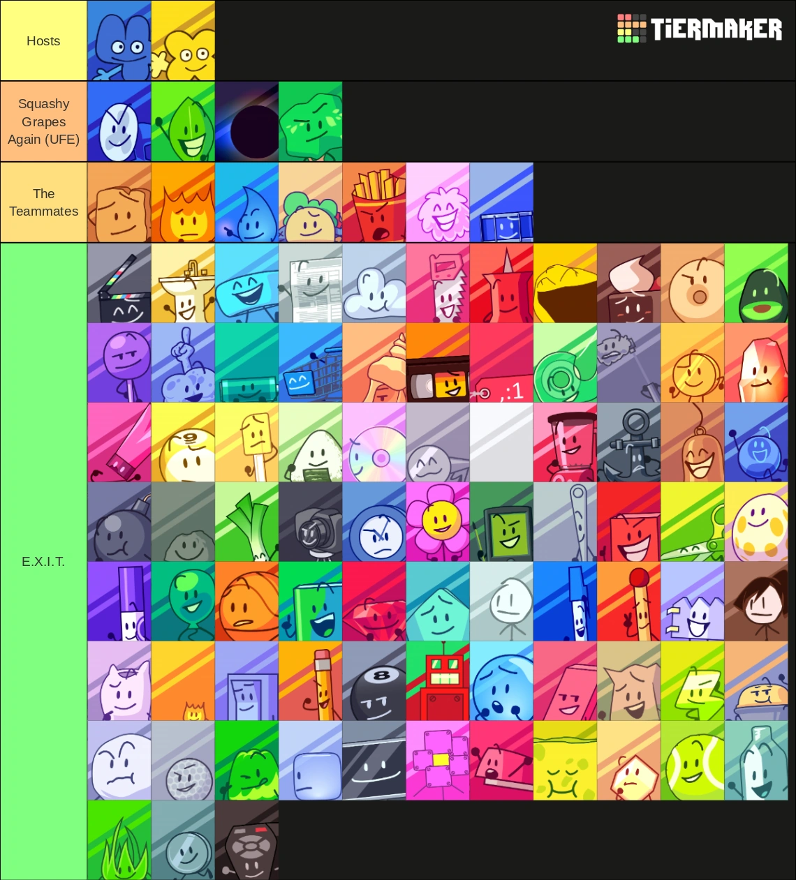 BFB 40 character voting | Fandom