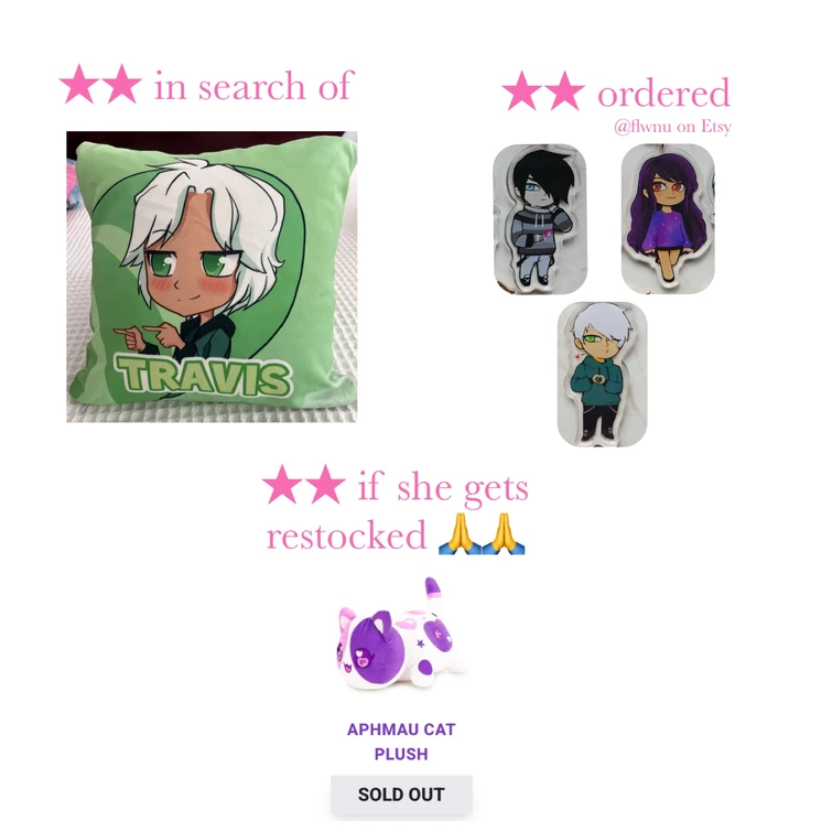 My (WIP) Zanemau / Travmau merch collection ^_^ | Fandom