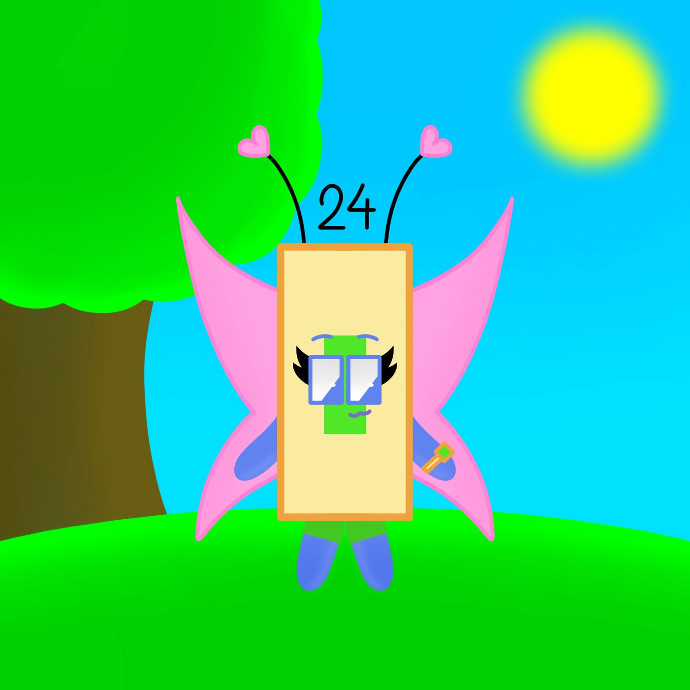Pink Butterfly Numberblock 24! | Fandom