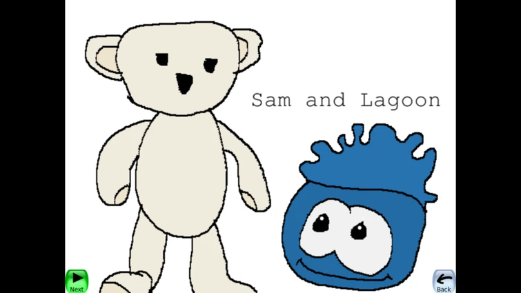 Heres sum art I made in tux paint of Bear, Whitey, Sam, and Lagoon | Fandom