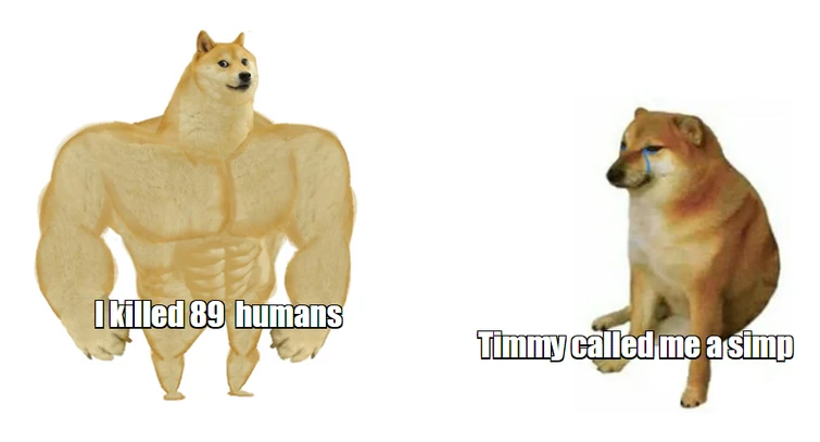 Buff Doge VS Sad Doge | Fandom
