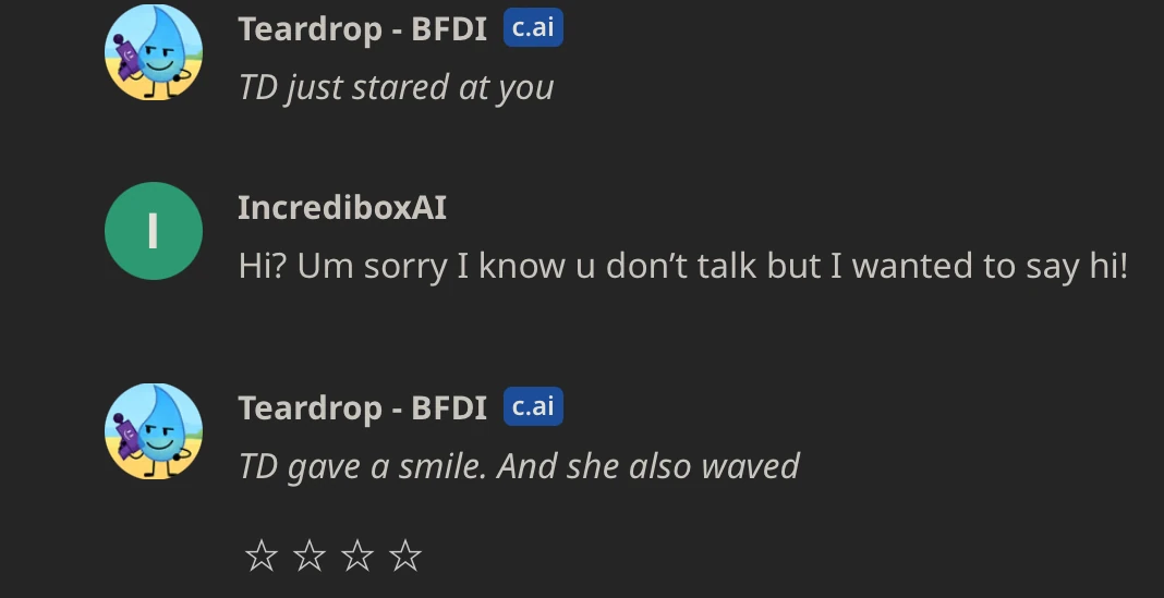 I did ai chat with TD and this is what happened… | Fandom