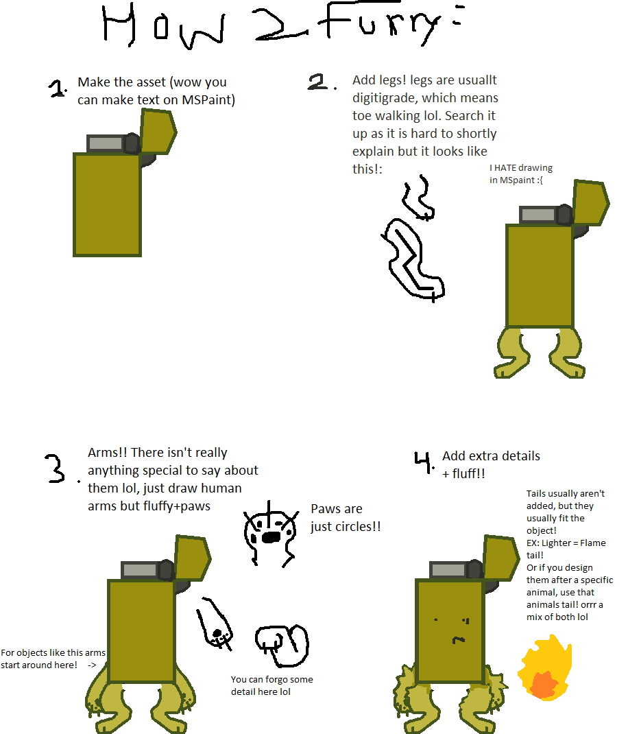 Day one of drawing Lighter Furry till SSa draws Lighter Furry >:3/FURRY TUTORIAL!!! | Fandom