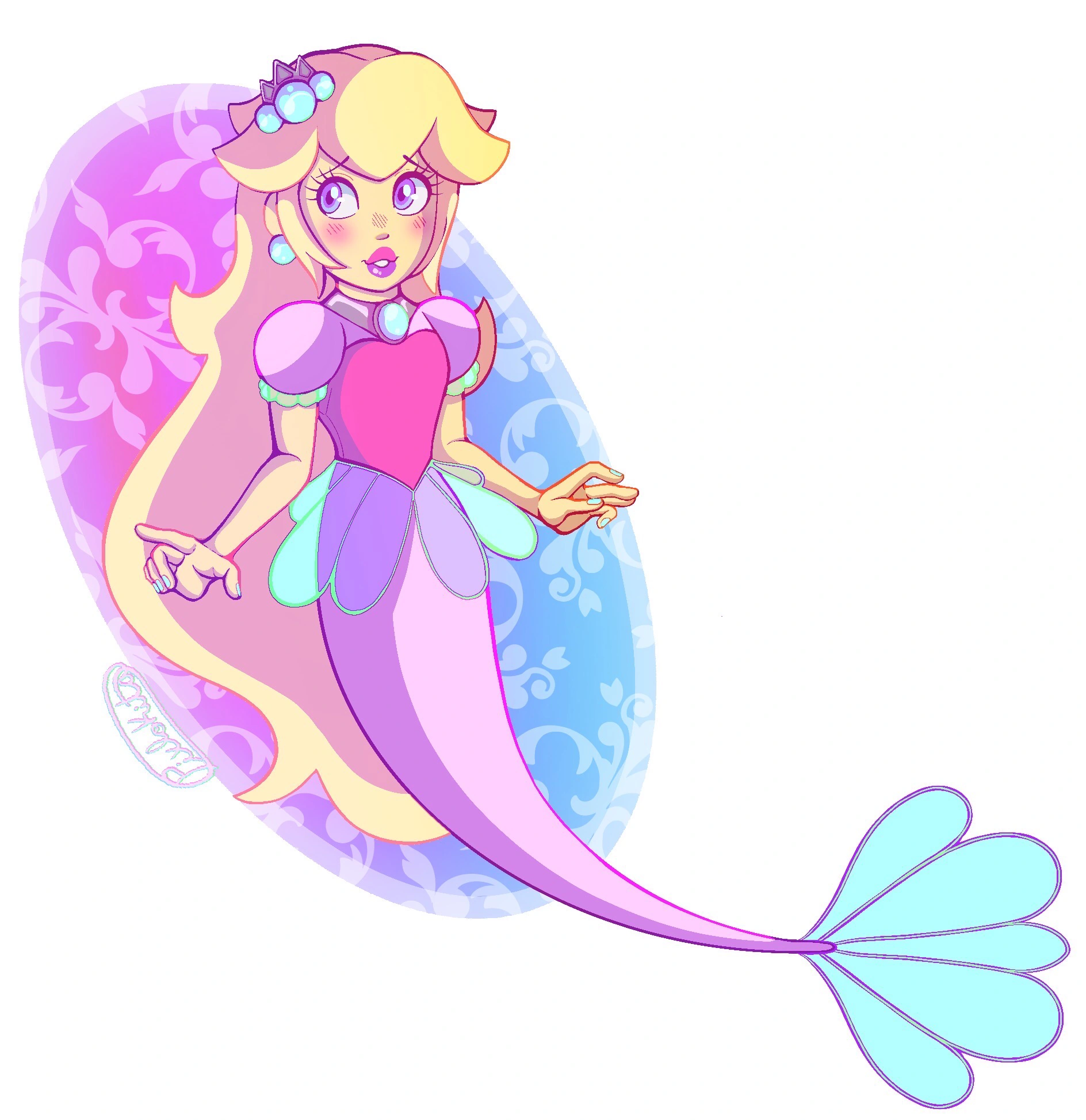 Nintendo Girls I drew for mermay | Fandom