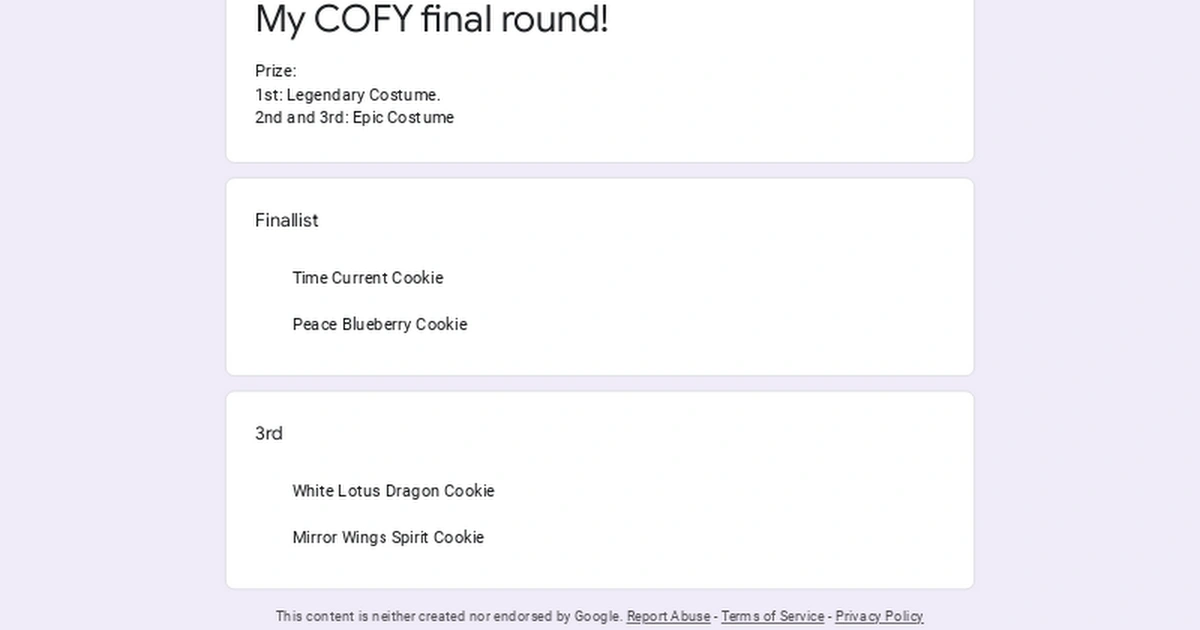 COTY my fersion final round! | Fandom