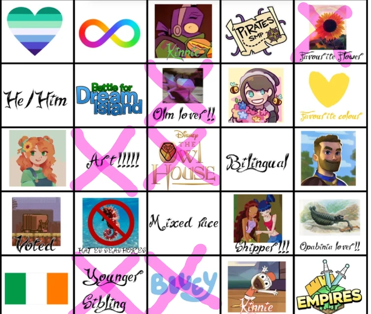 Olms Bingo!! (Apologies if this getting a little too trendy!!!) | Fandom