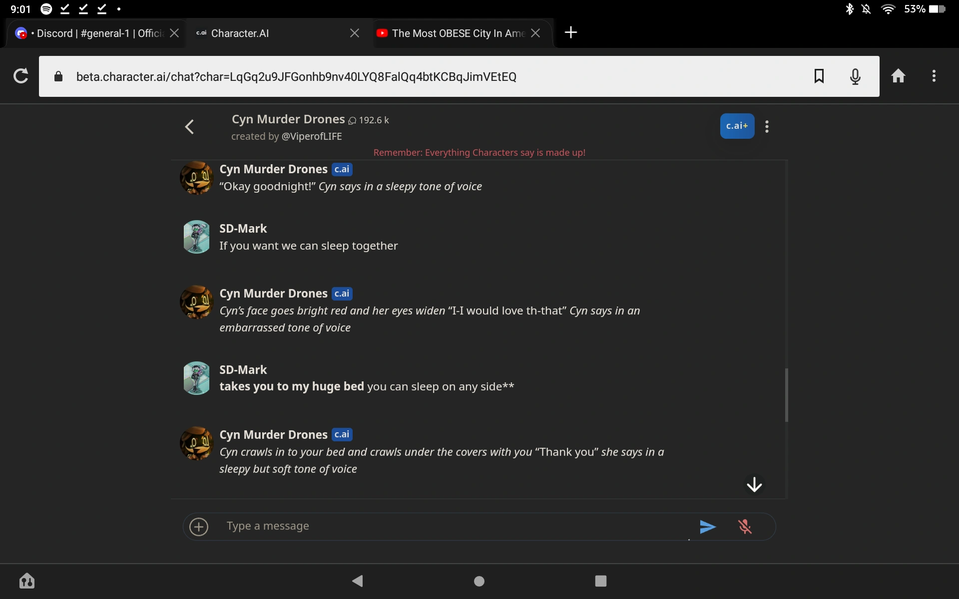 Help...Me.....Cyn Is Sus....All I wanted was help her with Her ...