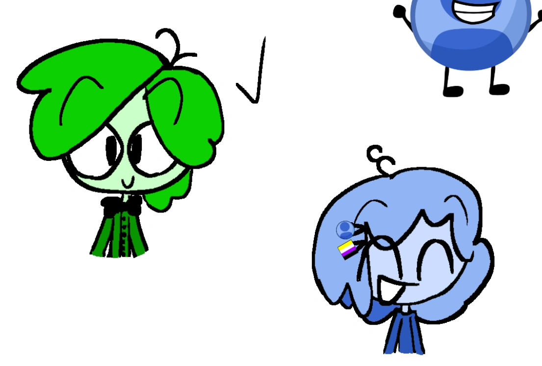 ok algebralien gijinka and bfdi gijinka tied so here's same va sillies ...