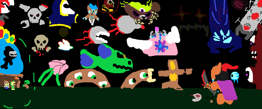 ass many bosses from boss rush in calamity + ocram | Fandom