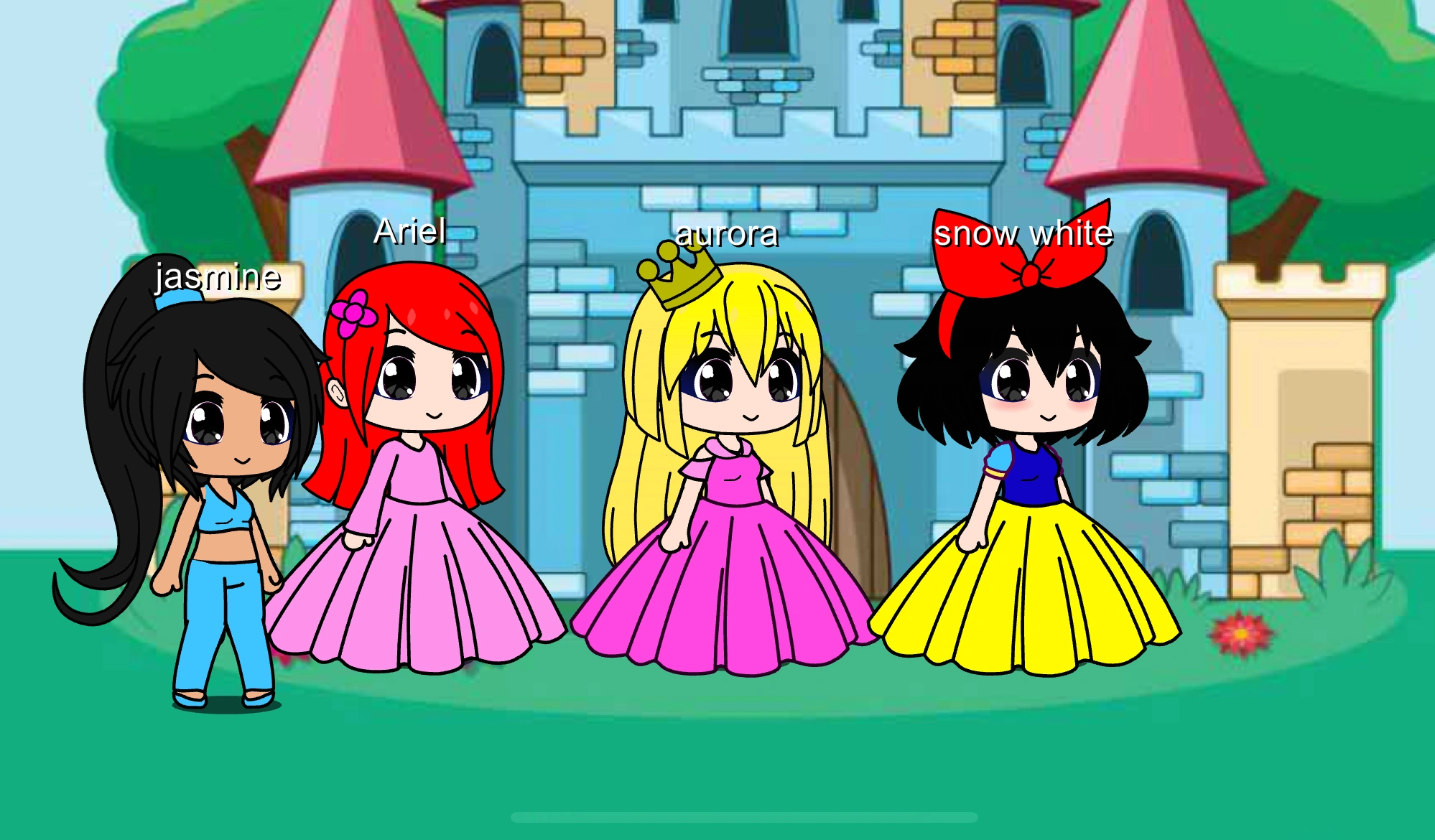 I made four Disney princess in gacha club! | Fandom