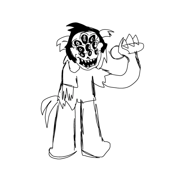 Triple trouble 0uter sprite sketches | Fandom