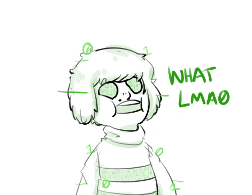some of you are cool, so have this confused hacker frisk | Fandom