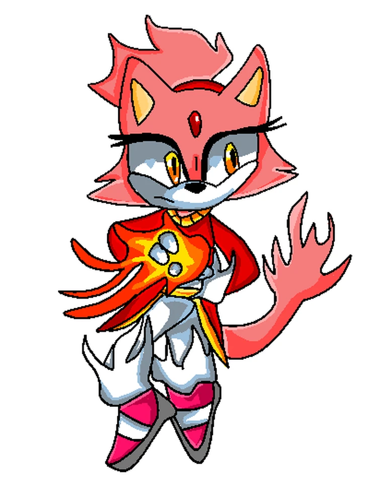 Some old art of Burning Blaze I made 6 months ago on Roblox Free Draw ...
