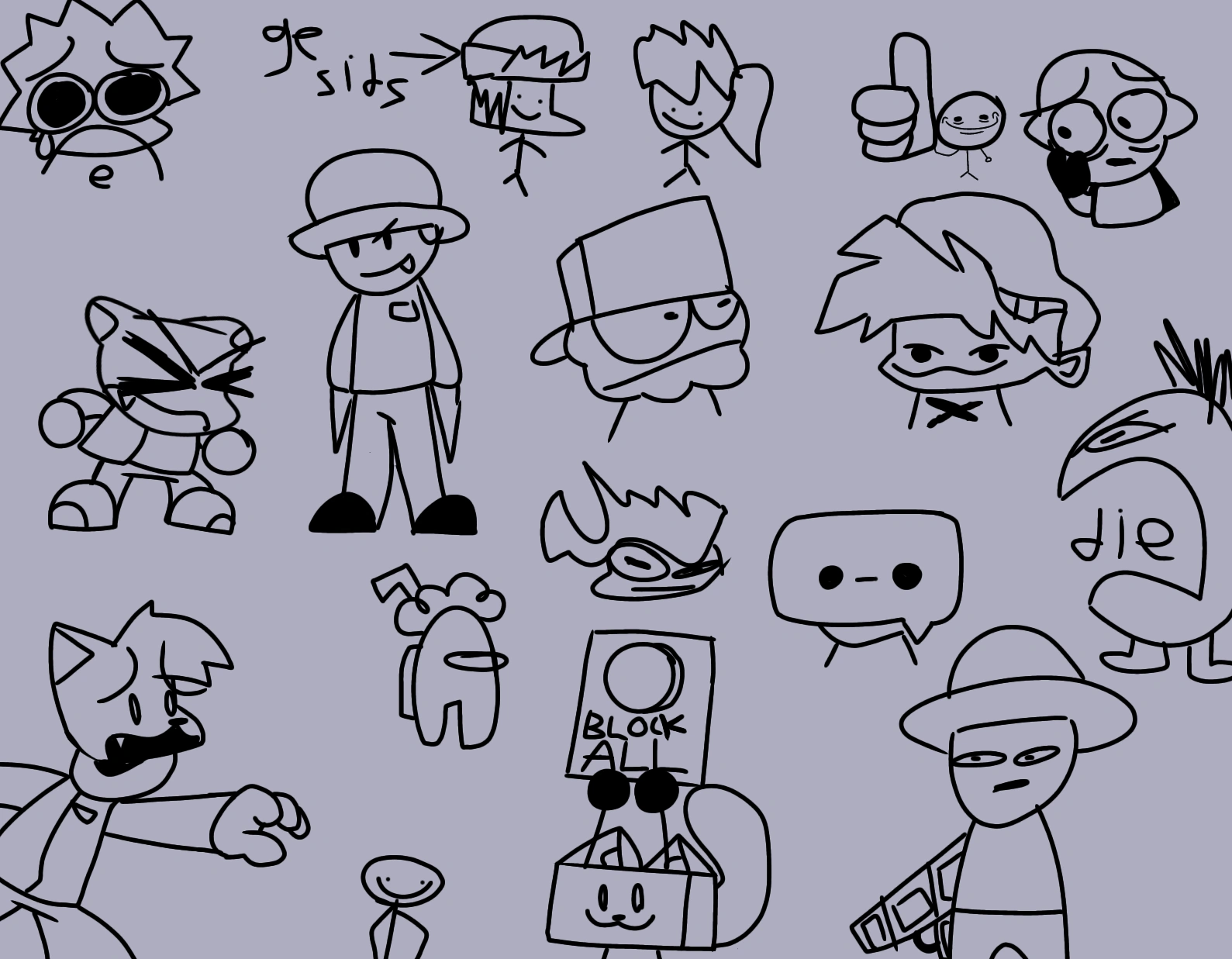 Random character doodles | Fandom